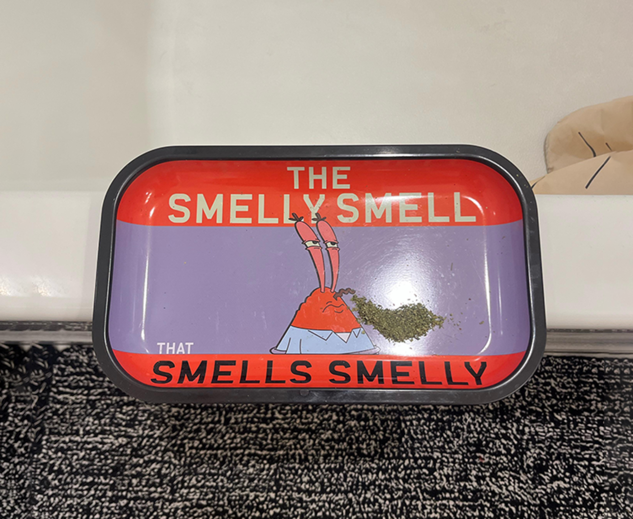 Mr. Krabs Smelly Smell Rolling Tray – Straight Outta Bikini Bottom ...